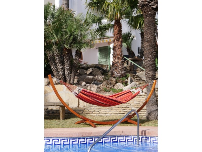 Support de hamac en bois Latino Relax L avec hamac "Andalou"